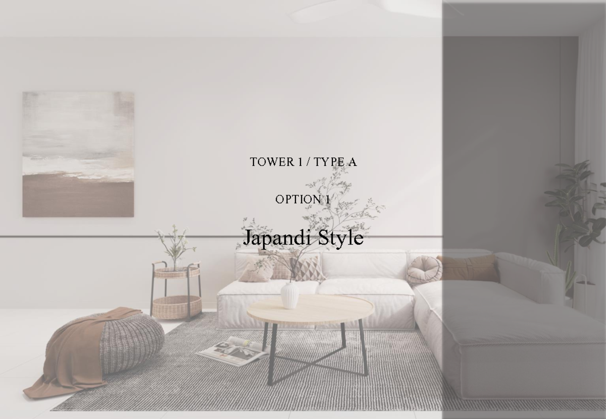 jjejsjsjsjsshshha jsjsjdhd - TOWER 1 / TYPE A OPTION 1 Japandi Style ...