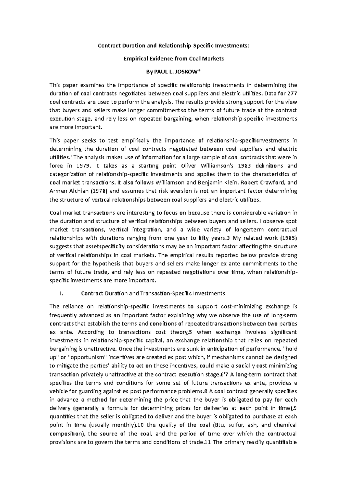 Contract Duration and Relationship - Lectura ED1 - Contract Duration ...