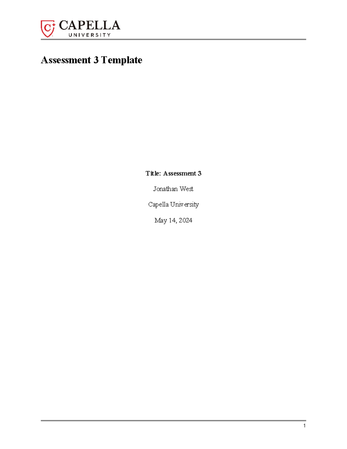 Cf assessment 3 template - Assessment 3 Template Title: Assessment 3 ...