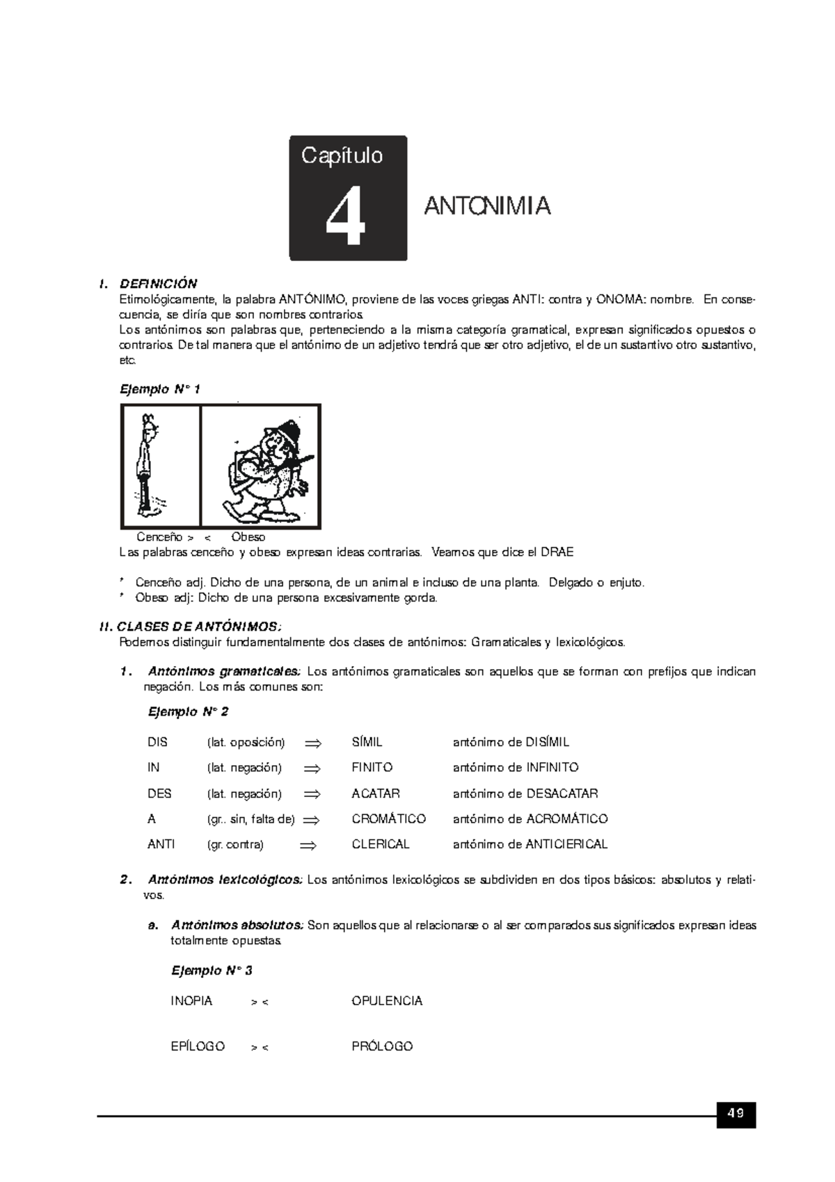 Sintitul-4 - basica - TRILCE Capítulo ANTONIMIA 4 I. DEFINICIÓN ...