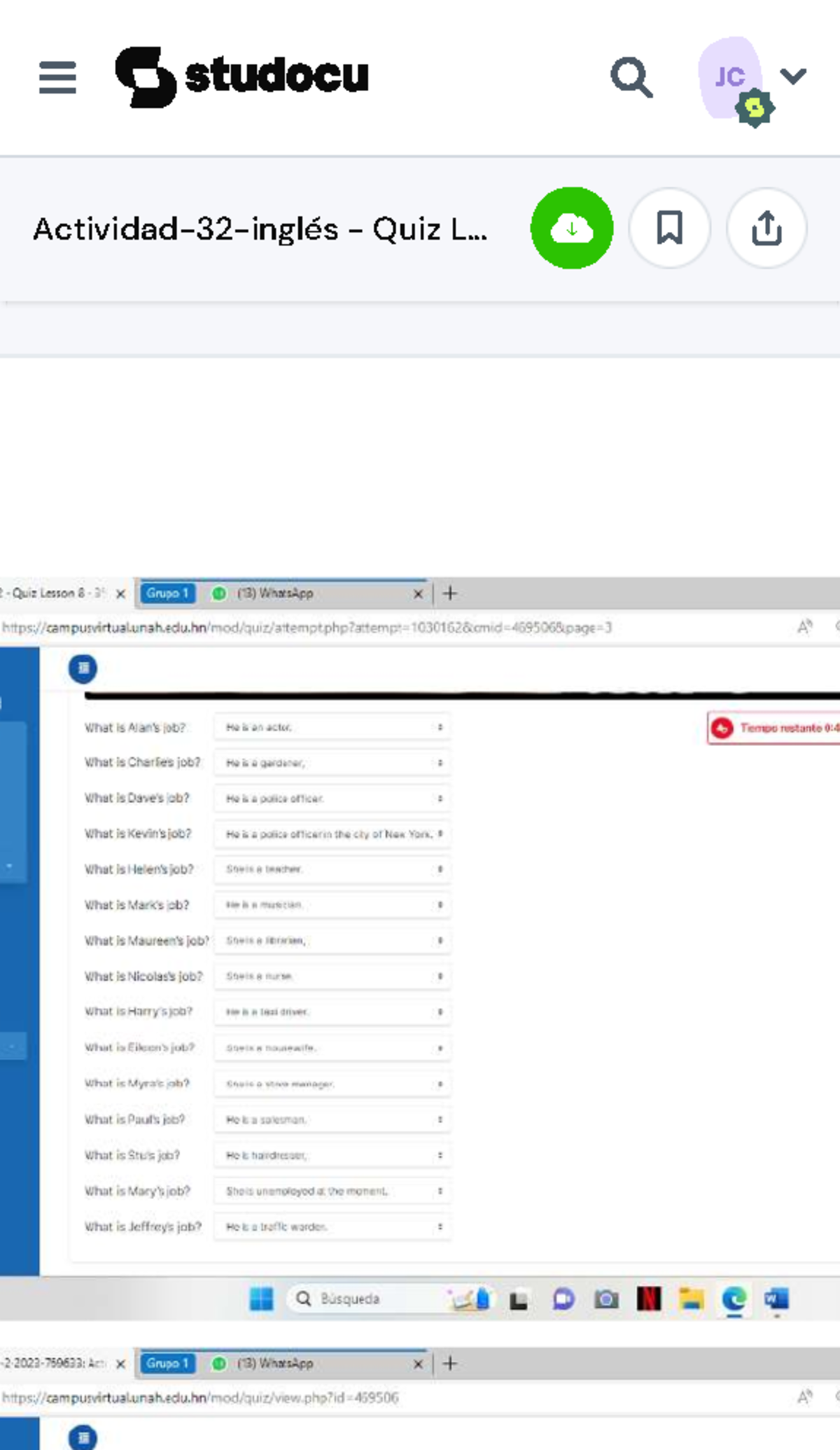 Actividad-32-inglés - Quiz Lesson 8 - ingles l - Studocu - Ingles 1 - Actividad-32-inglés - Quiz ...