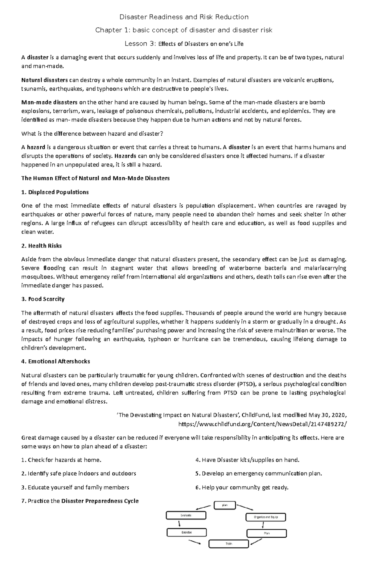 DRRR Chapter-1 Lesson-3-4 - Disaster Readiness and Risk Reduction ...