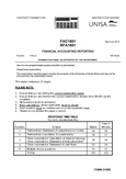 FAC1601 - Unisa - Financial Accounting and Reporting - Studocu