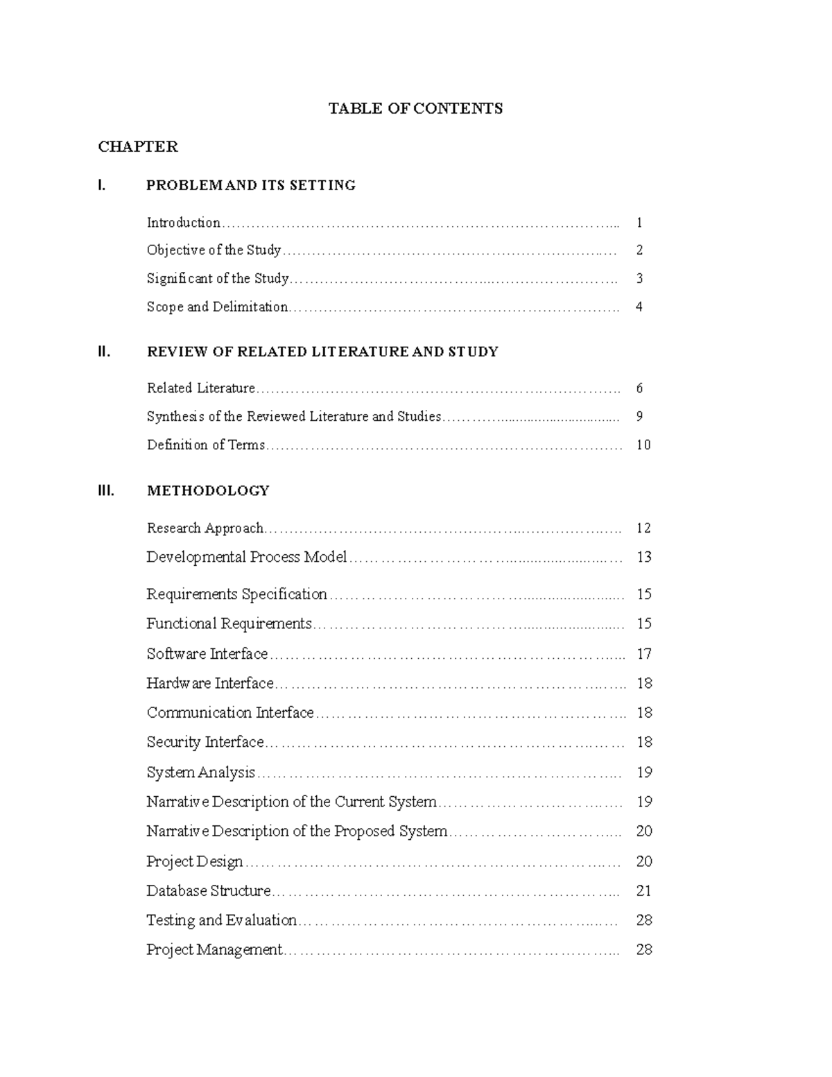 Itc311 - essay - TABLE OF CONTENTS CHAPTER - Studocu