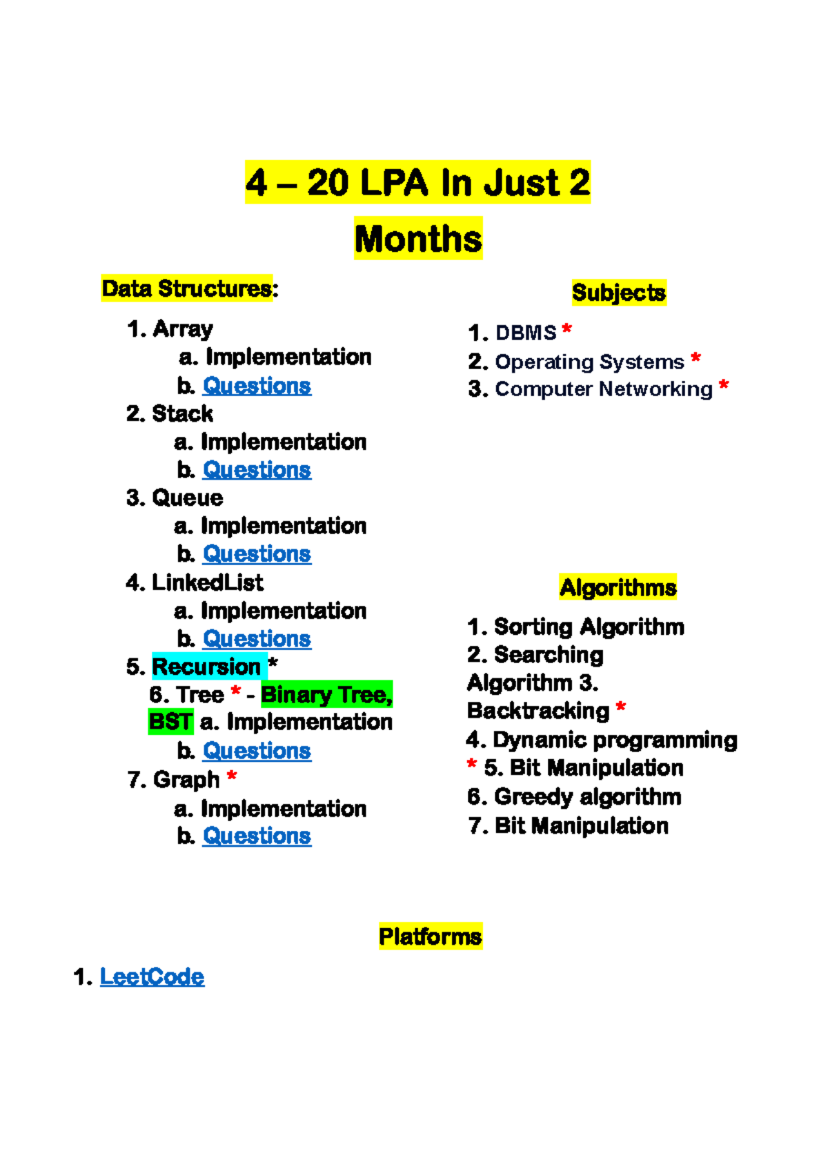 4 - 20 LPA In Just 2 Months - 4 – 20 LPA In Just 2 Months Data ...