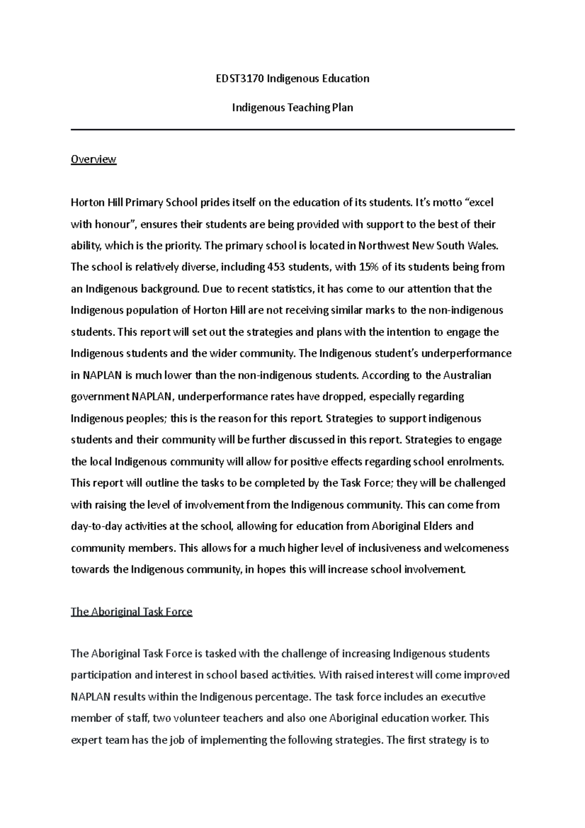 EDST3170 Indigenous Education 2 - EDST3170 Indigenous Education ...