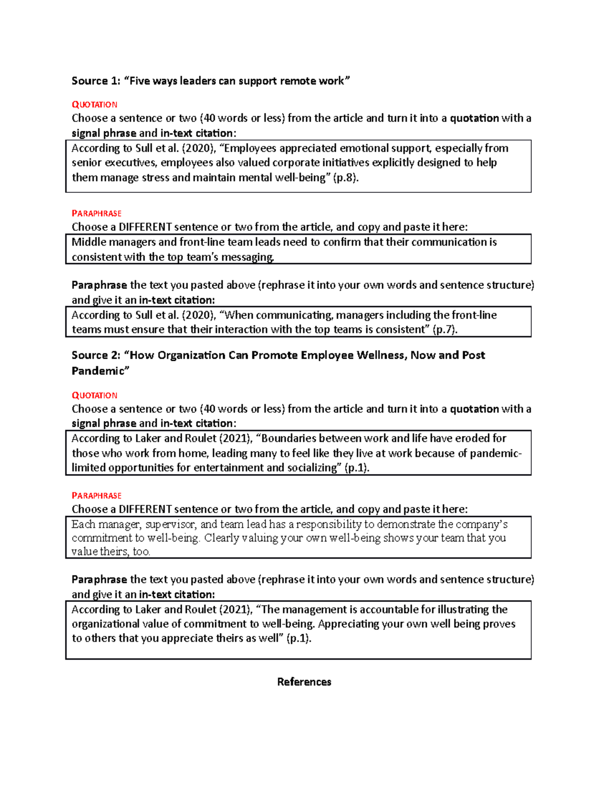APH Activity Summative Assessment - Source 1: “Five ways leaders can ...