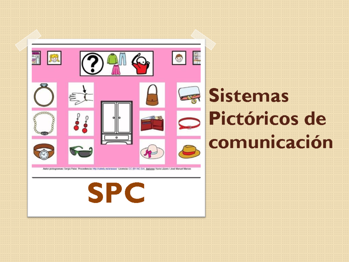 Apuntes, sistemas pictóricos de comunicación - Sistemas de SPC EL ...