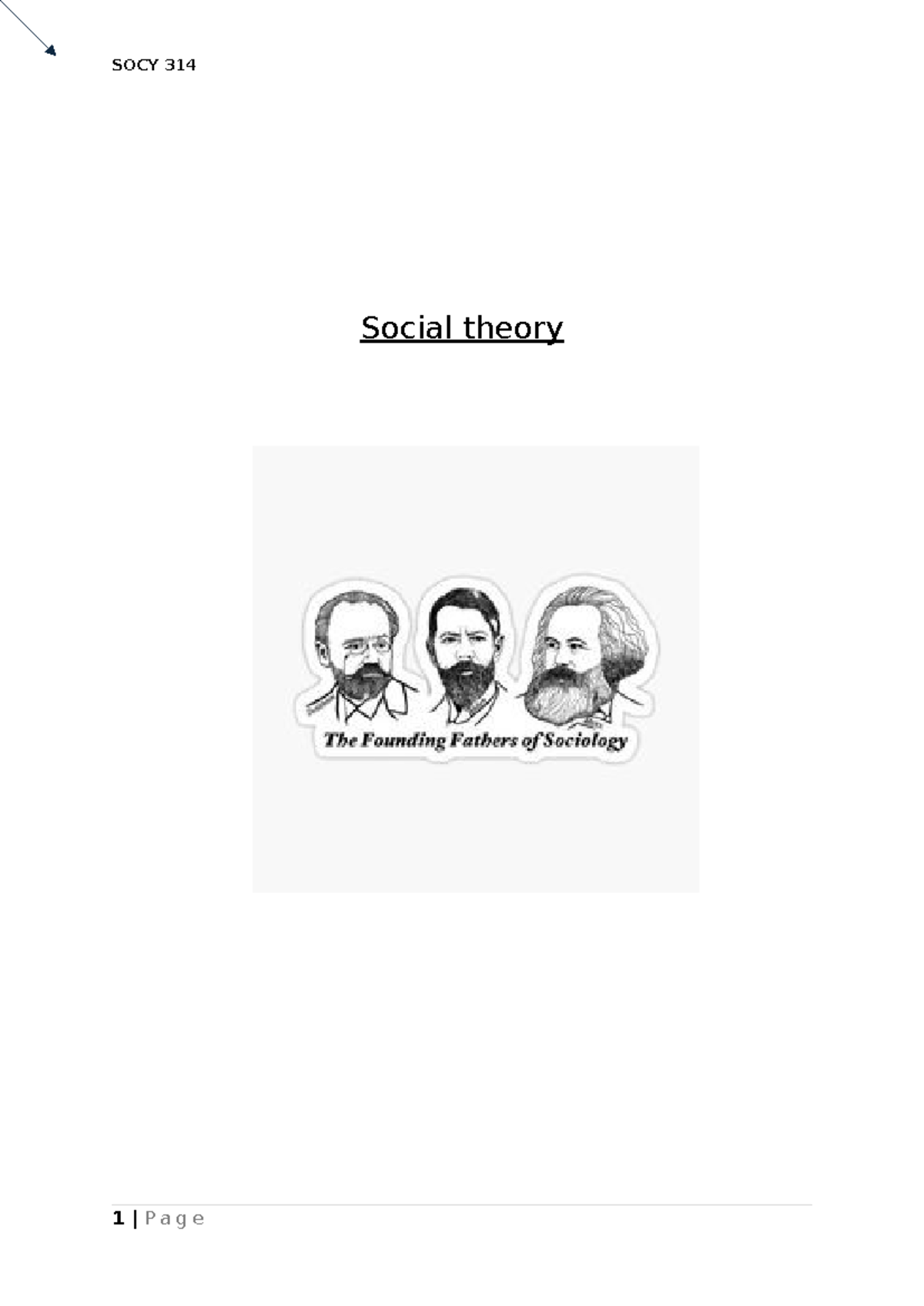 SOCY - Social theory Study Unit 1: Introduction to Social Theory & the ...