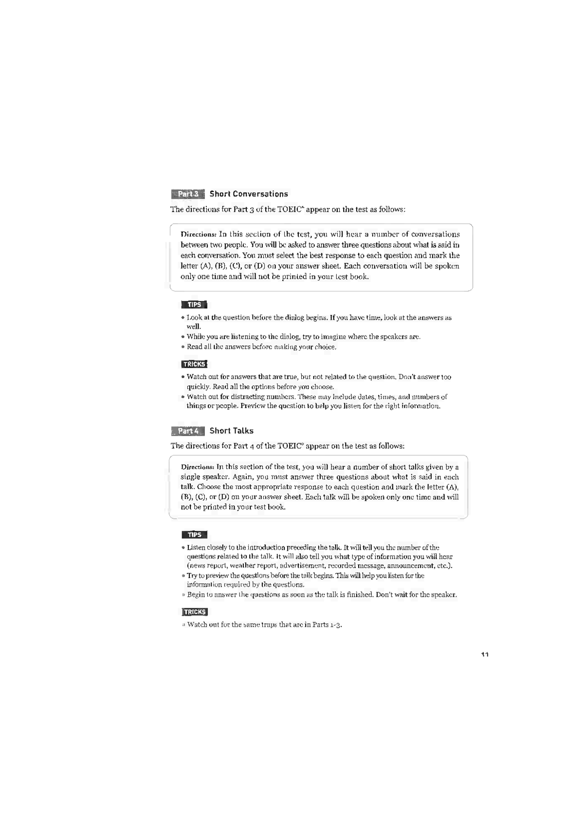 Tips for part 3-4 - Very Easy TOEIC 1 Introduction PDF Audio .zip ...