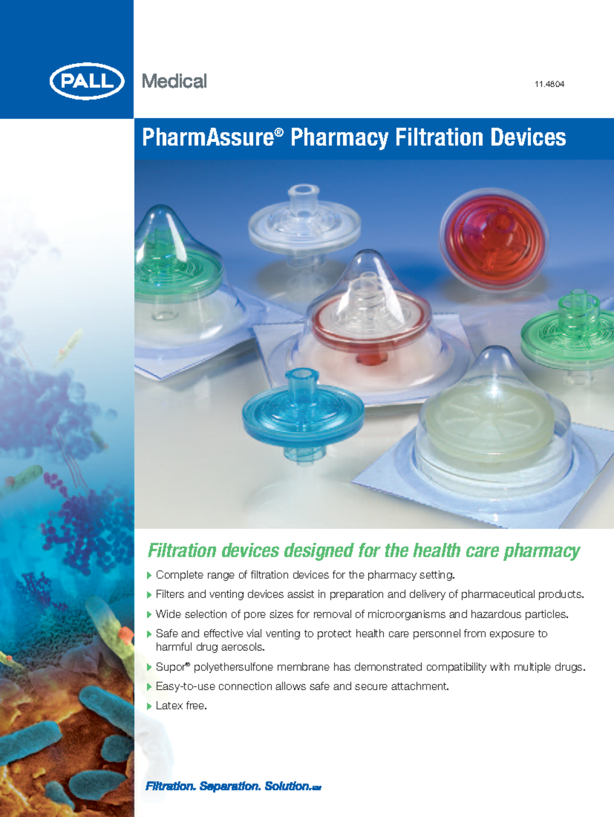 11-4804 Pharm Assure SS - PharmAssure ® Pharmacy Filtration Devices ...