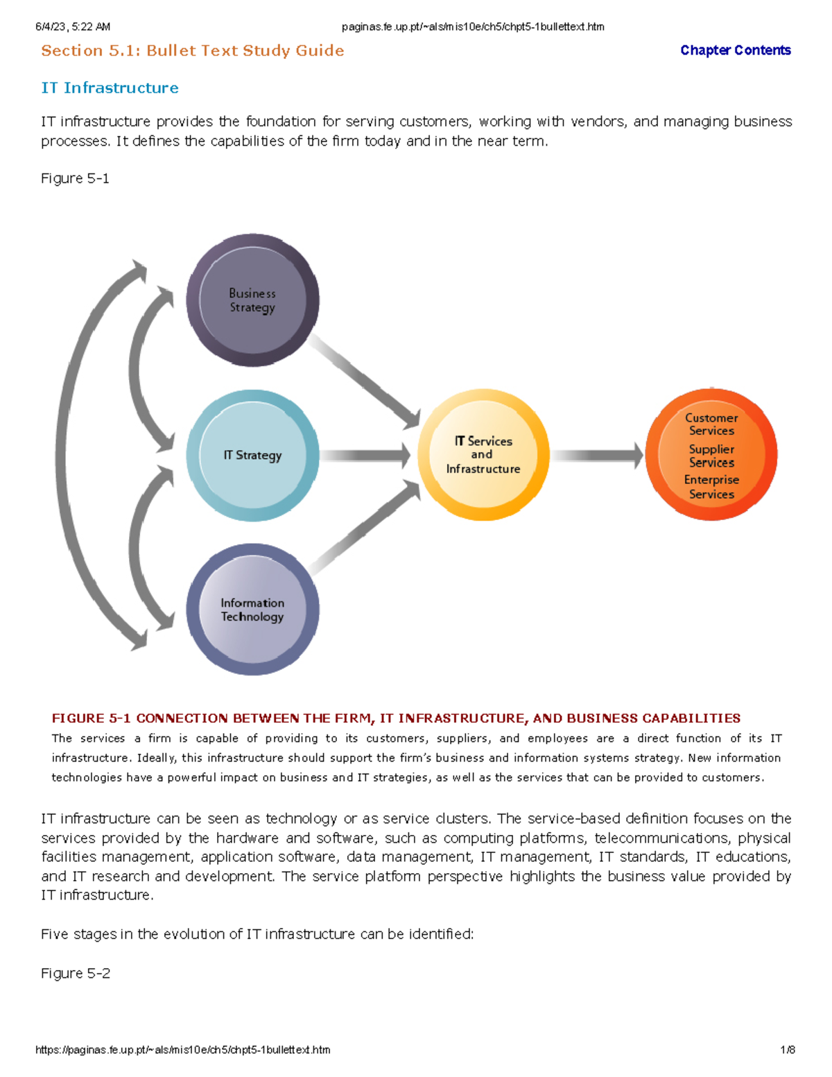Section 5.1 IT infrastructure - Section 5: Bullet Text Study Guide ...