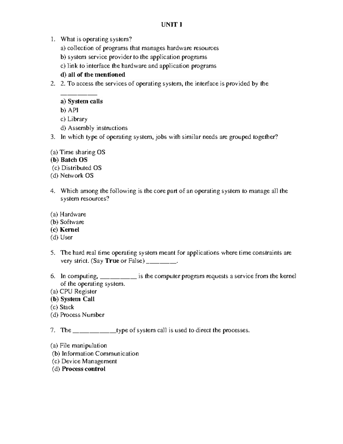 OS MCQ-converted - S7smsmsjh - UNIT I What is operating system? a ...