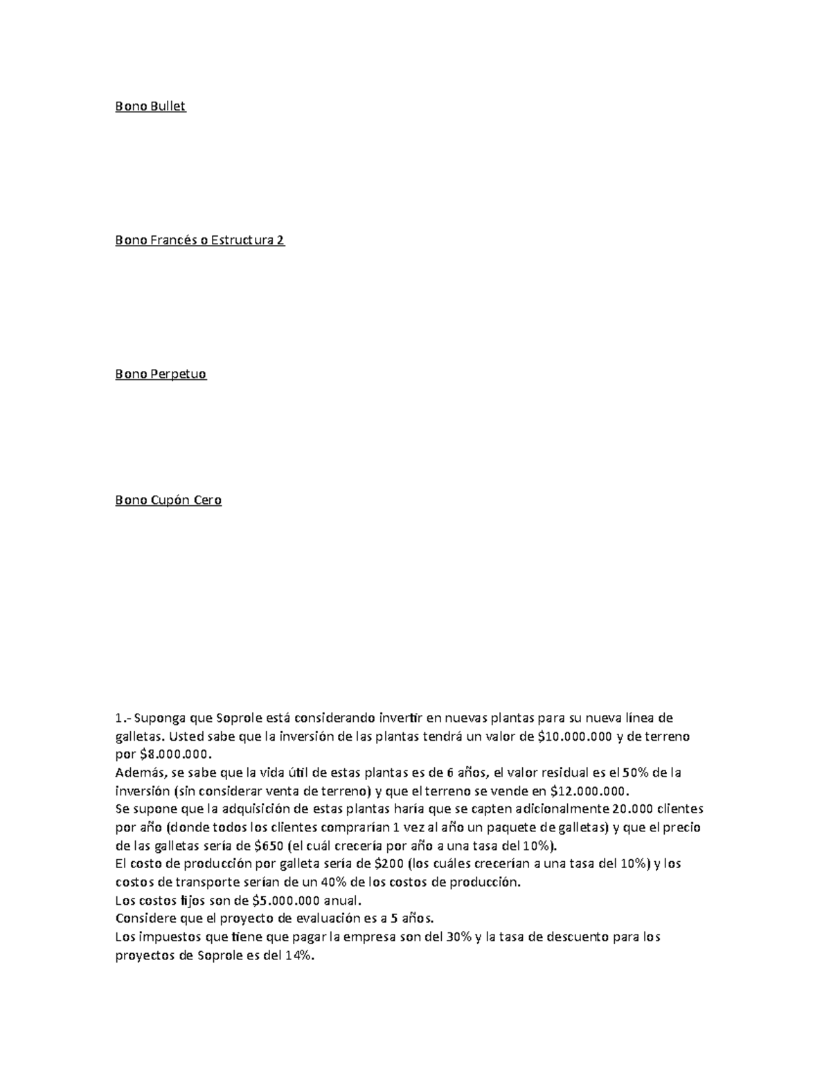 Enunciados 5 mayo - pregunta - Bono Bullet Bono Francés o Estructura 2 ...