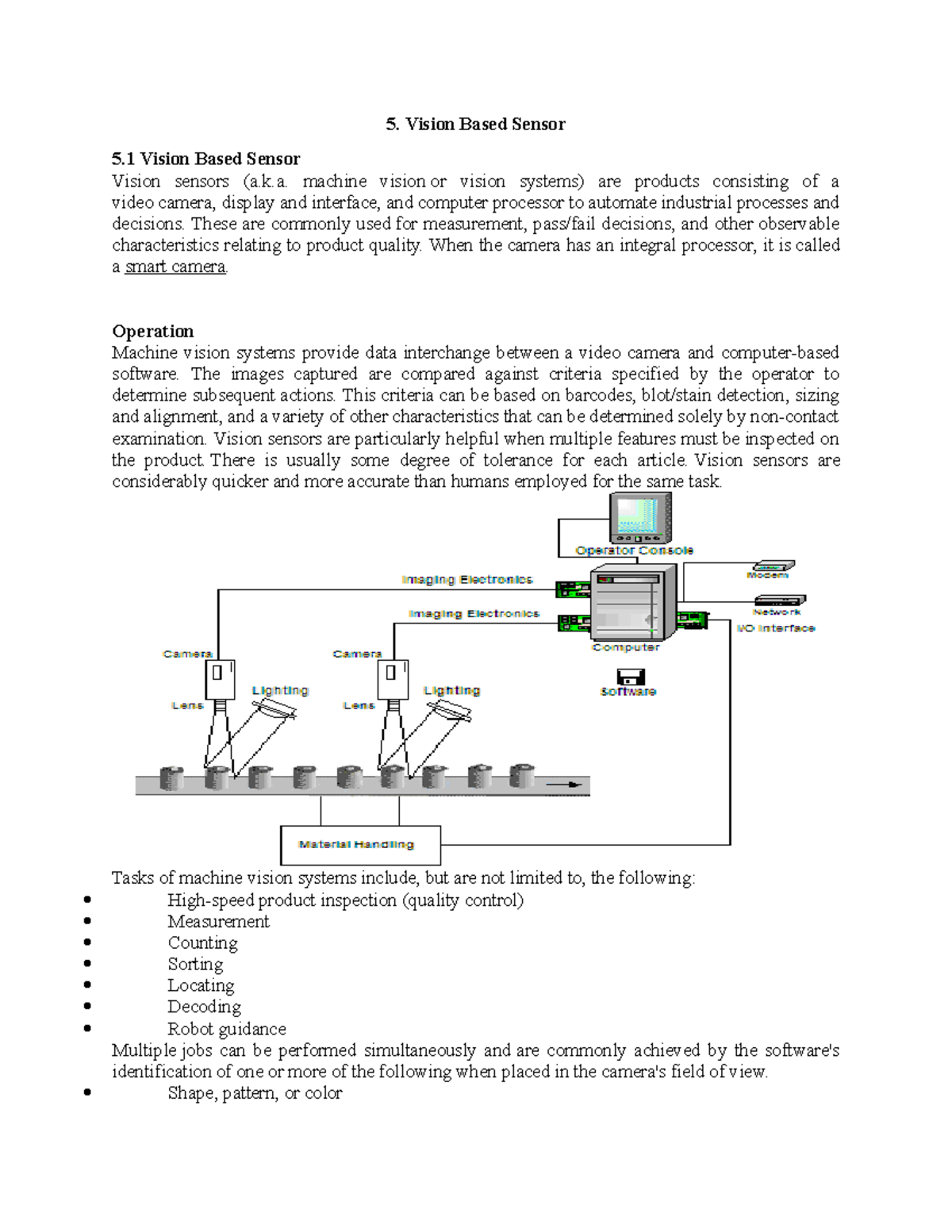 Unit 5. Vision Based Sensor - Vision Based Sensor 5 Vision Based Sensor ...