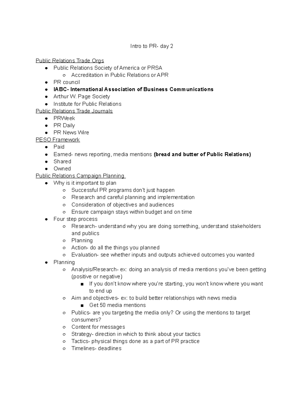 Intro to PR day 2- 9 27 - Lecture notes 1 - Intro to PR- day 2 Public ...