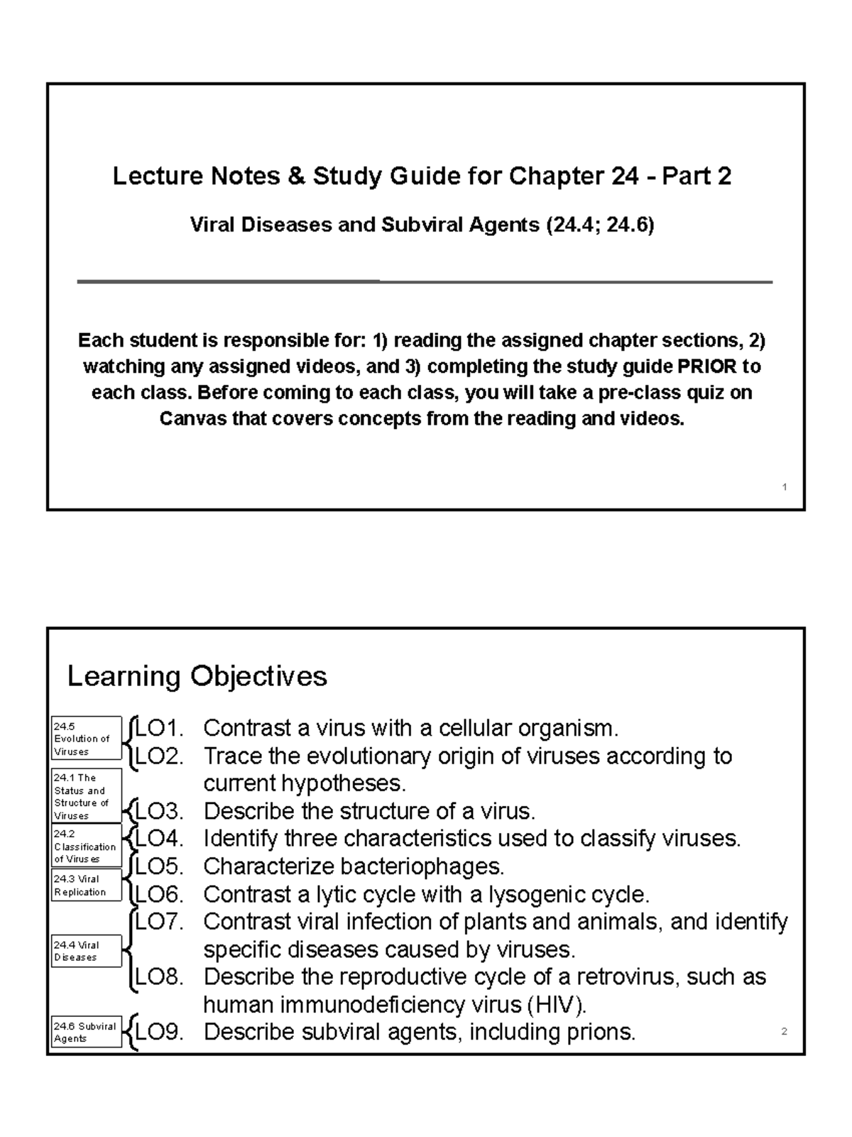 Chapter 24 Pt. 3 Summary Review PP - /HFWXUH 1RWHV 6WXG\ *XLGH IRU ...