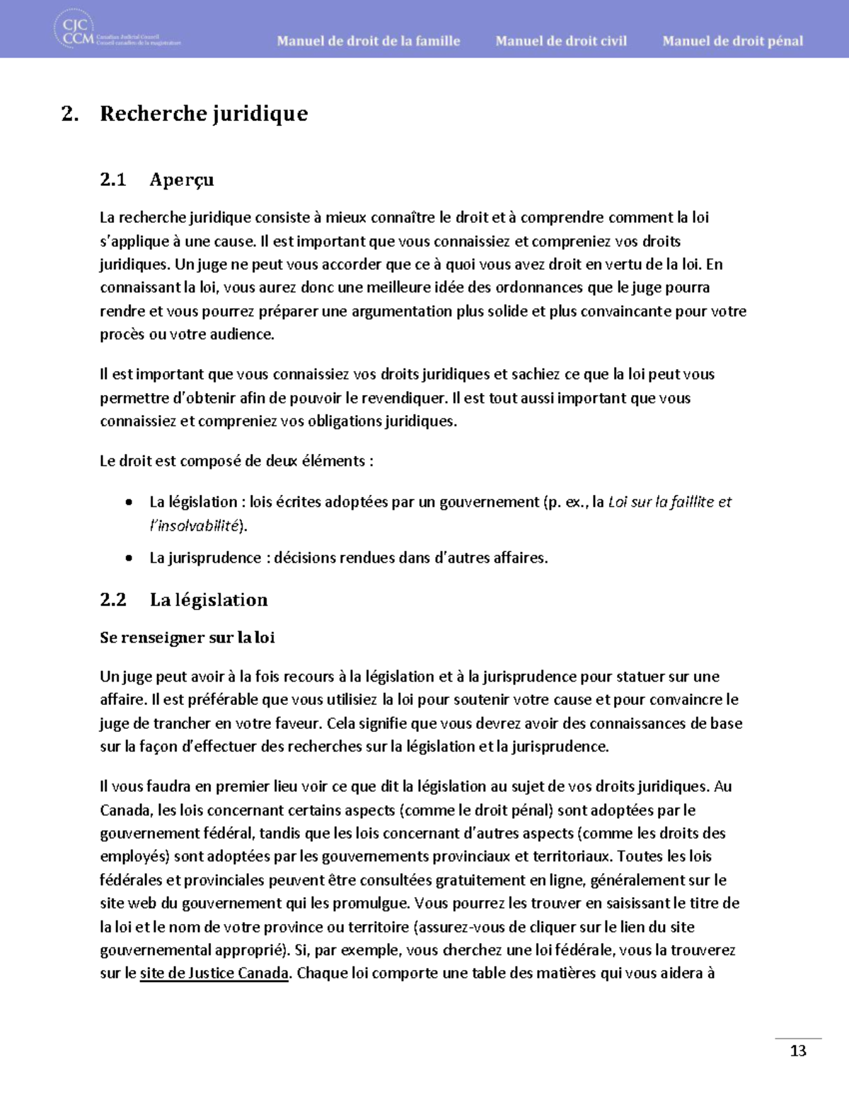 Droit cevil 2 - Cours - 2. Recherche juridique 2 Aperçu La recherche ...