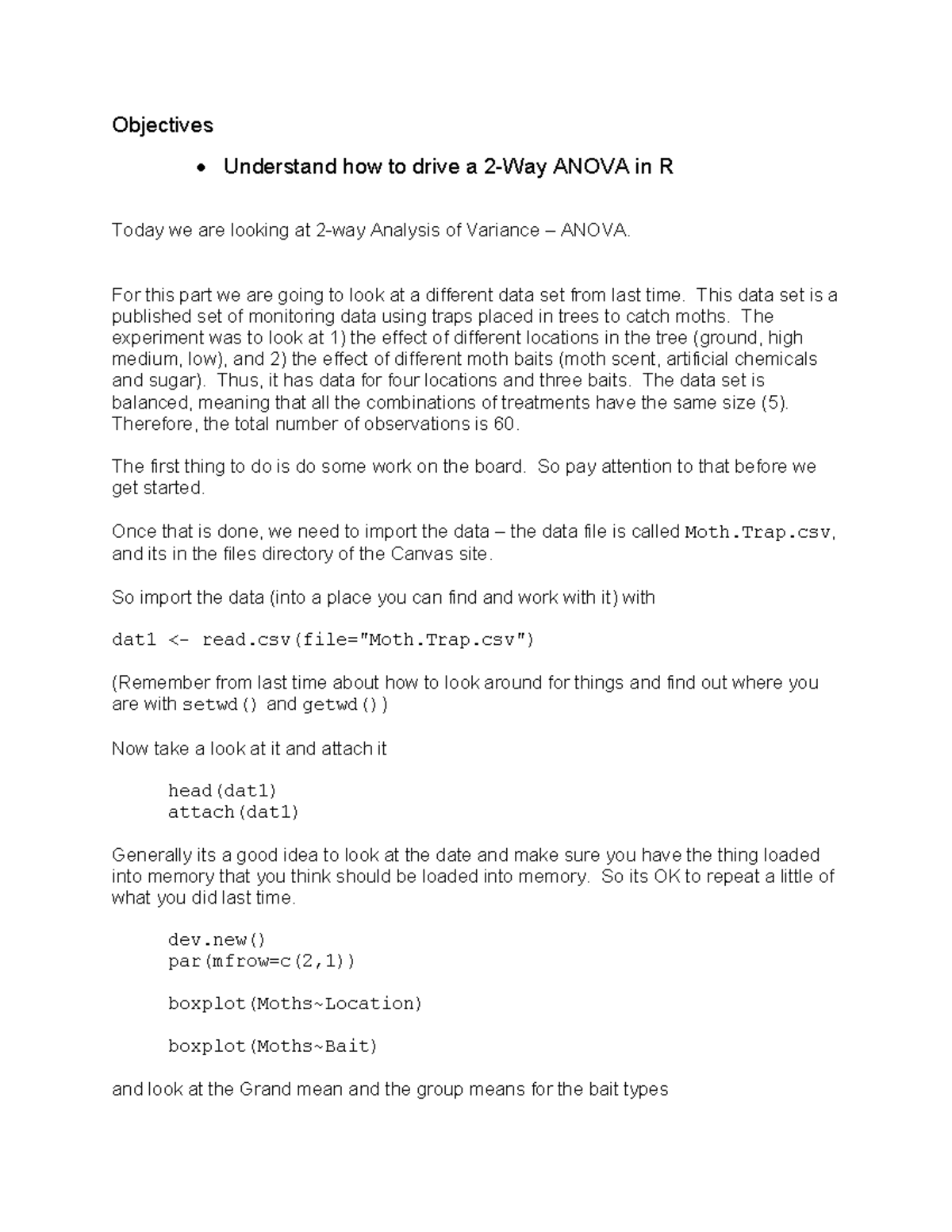 Lab - Completed Lab Assignment - Objectives • Understand how to drive a ...