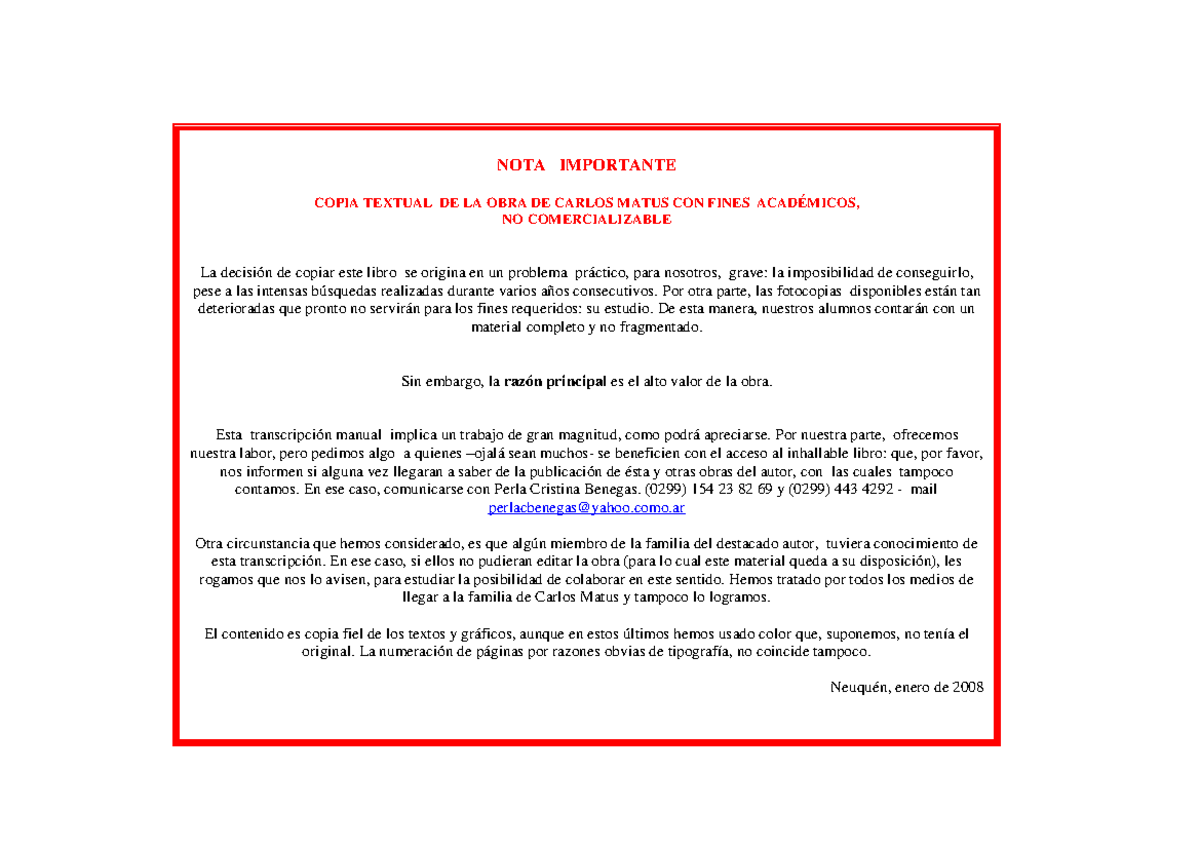 Carlos matus politica planificacion y gobierno - NOTA IMPORTANTE COPIA ...