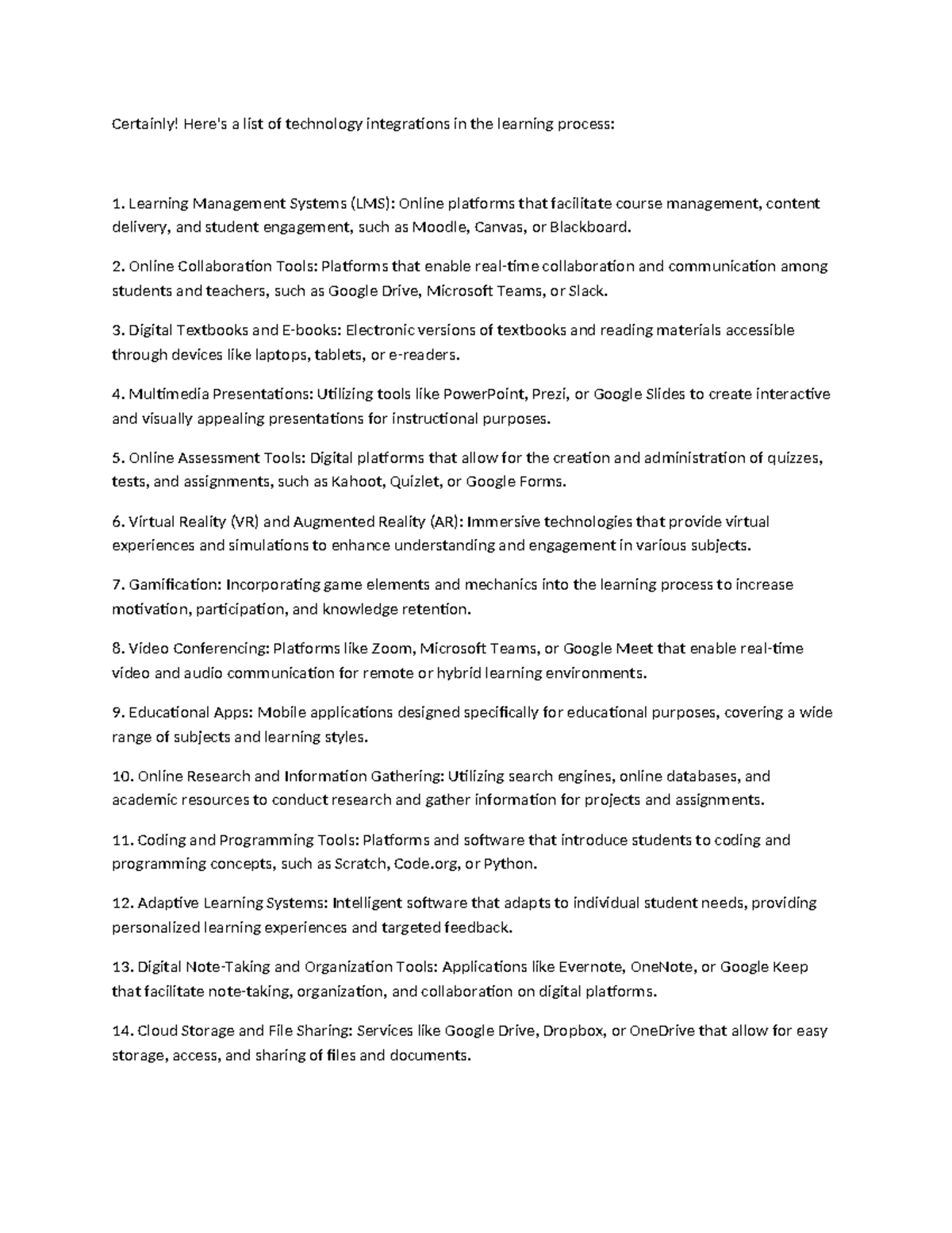 List of technology integration - Online Collaboration Tools: Platforms ...