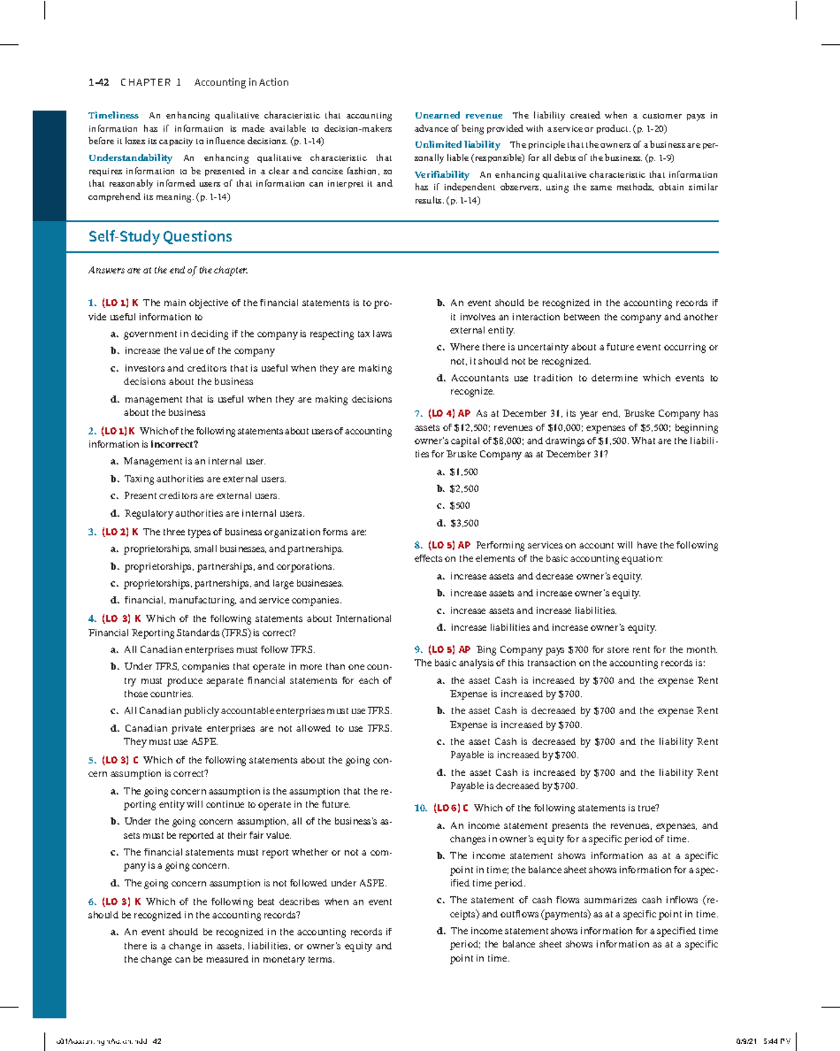 CH1 - this is the end of chapter questions questions to help you ...