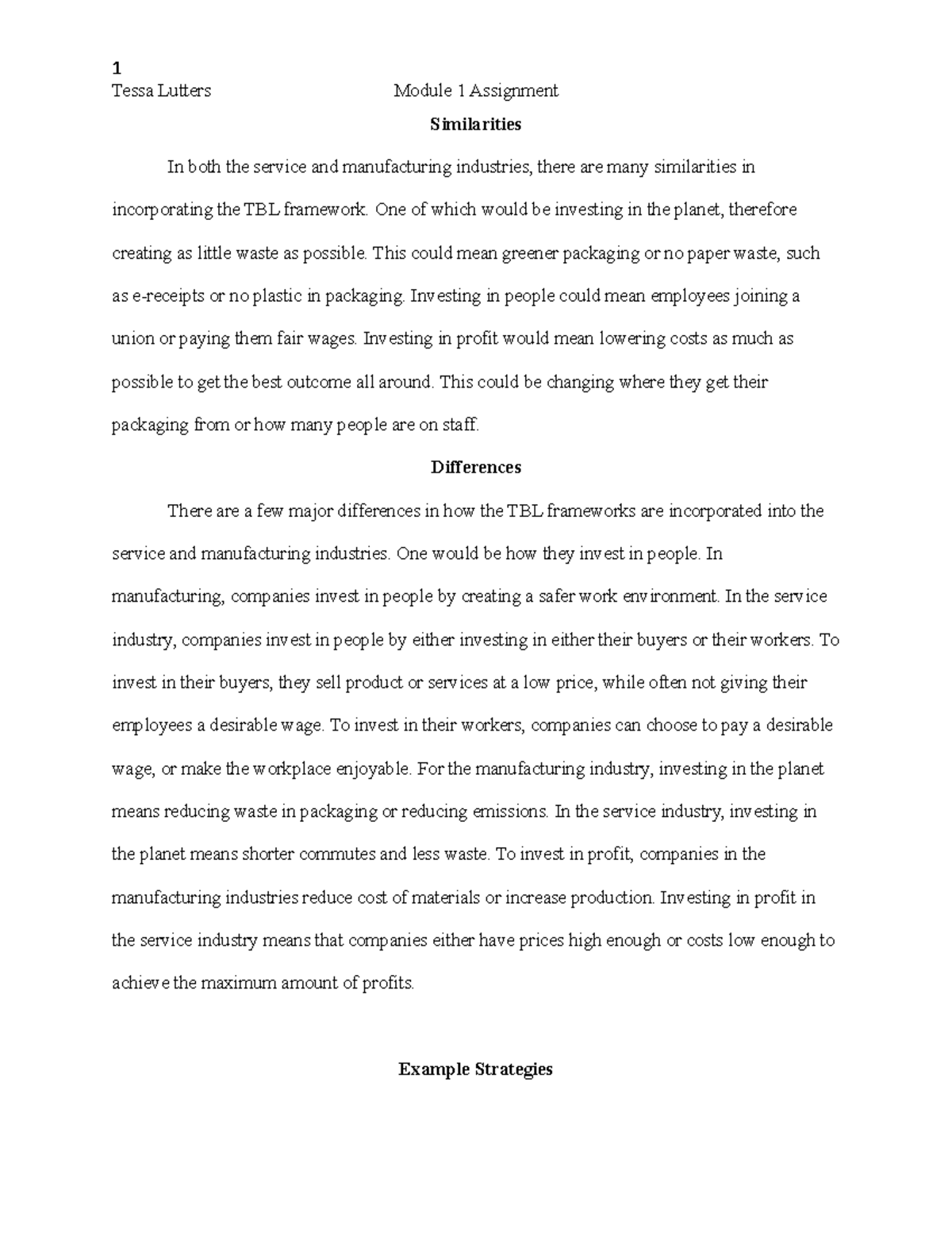 QSO-321 Module 1 Assignment - 1 Tessa Lutters Module 1 Assignment ...