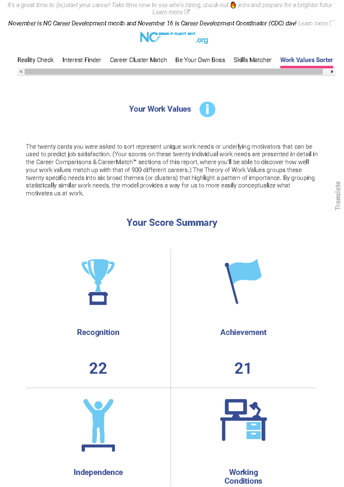Interests NC Careers - yjidfge - Reality Check Interest Finder Career Cluster Match Be Your Own ...