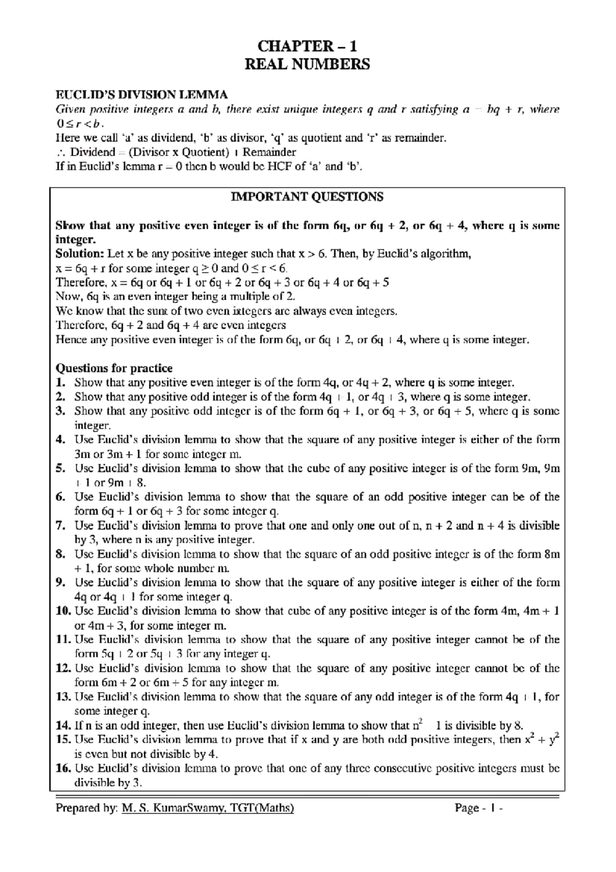 Real Numbers - Complementary Maths - Studocu