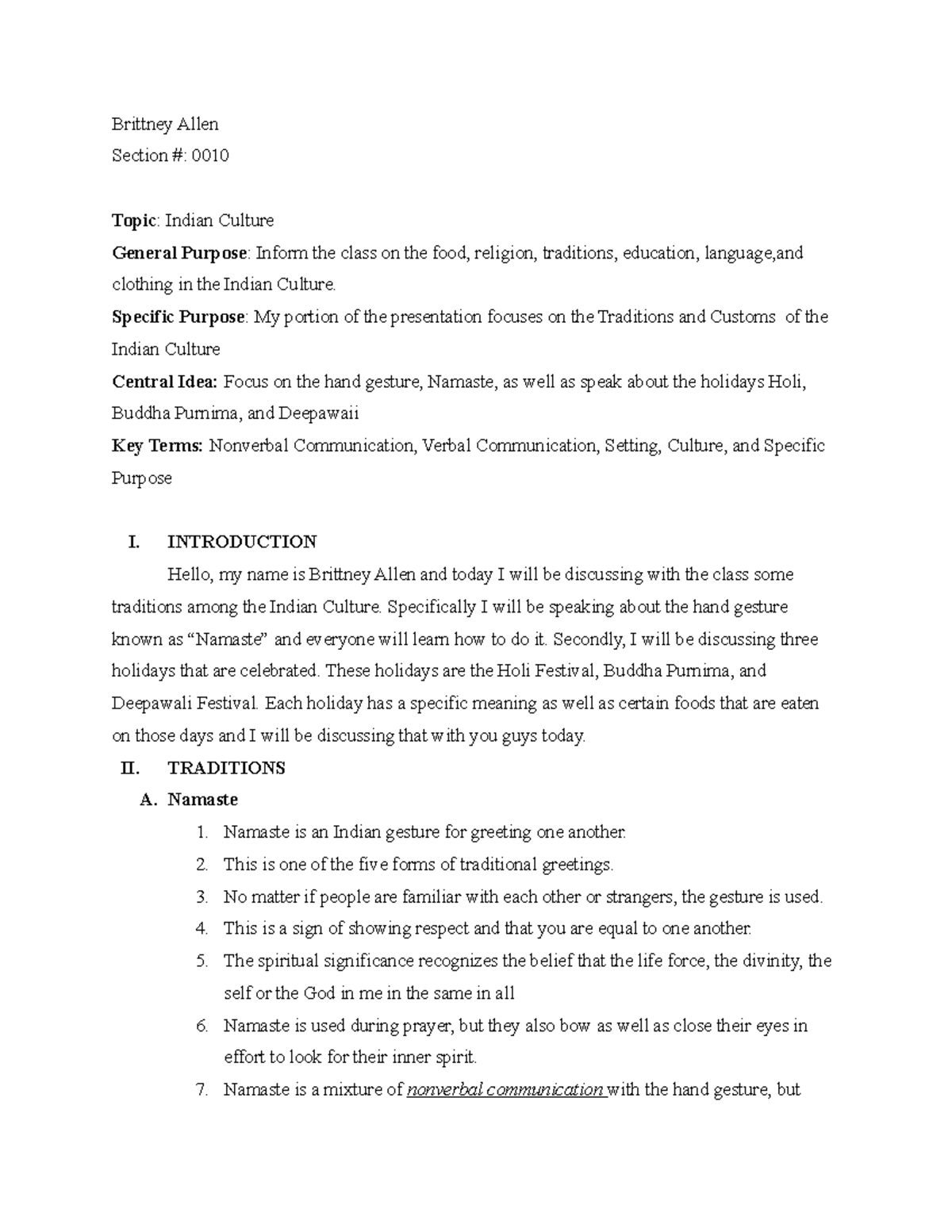 COM 100 Group Presentation Preparation Outline (11 19) - Brittney Allen ...