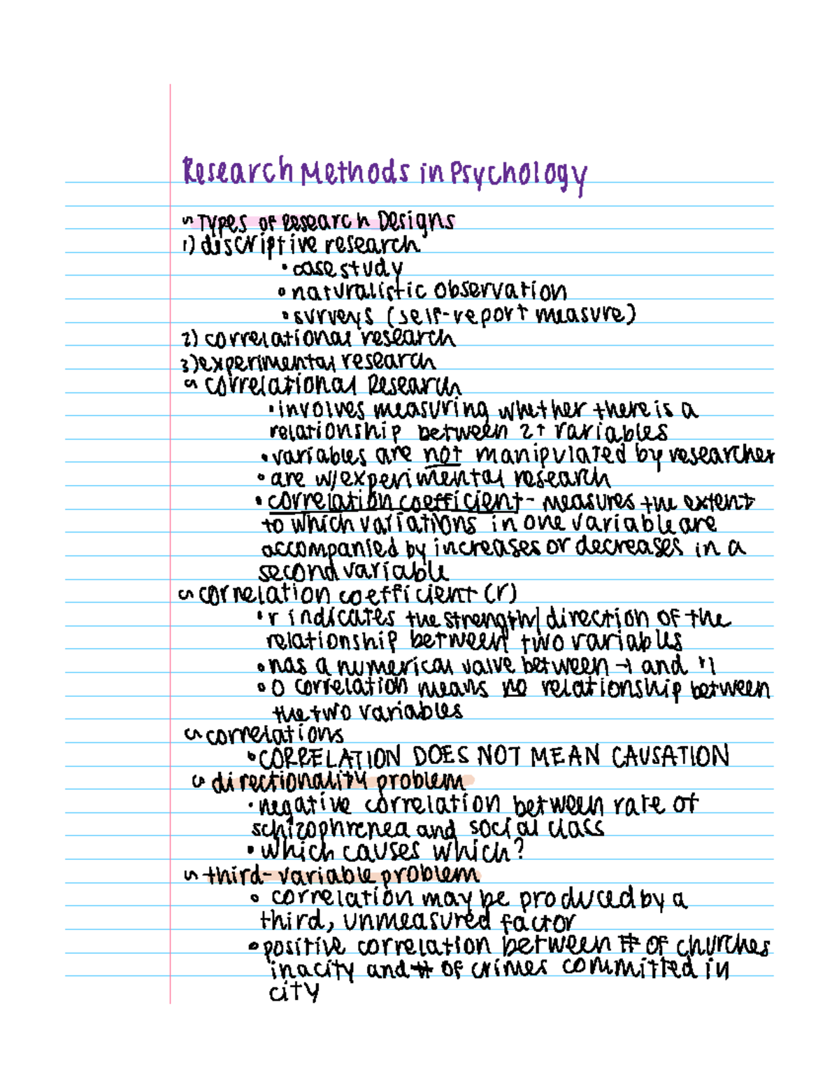 Research Methods - ResearchMethods in psychology 9114122 n types ...