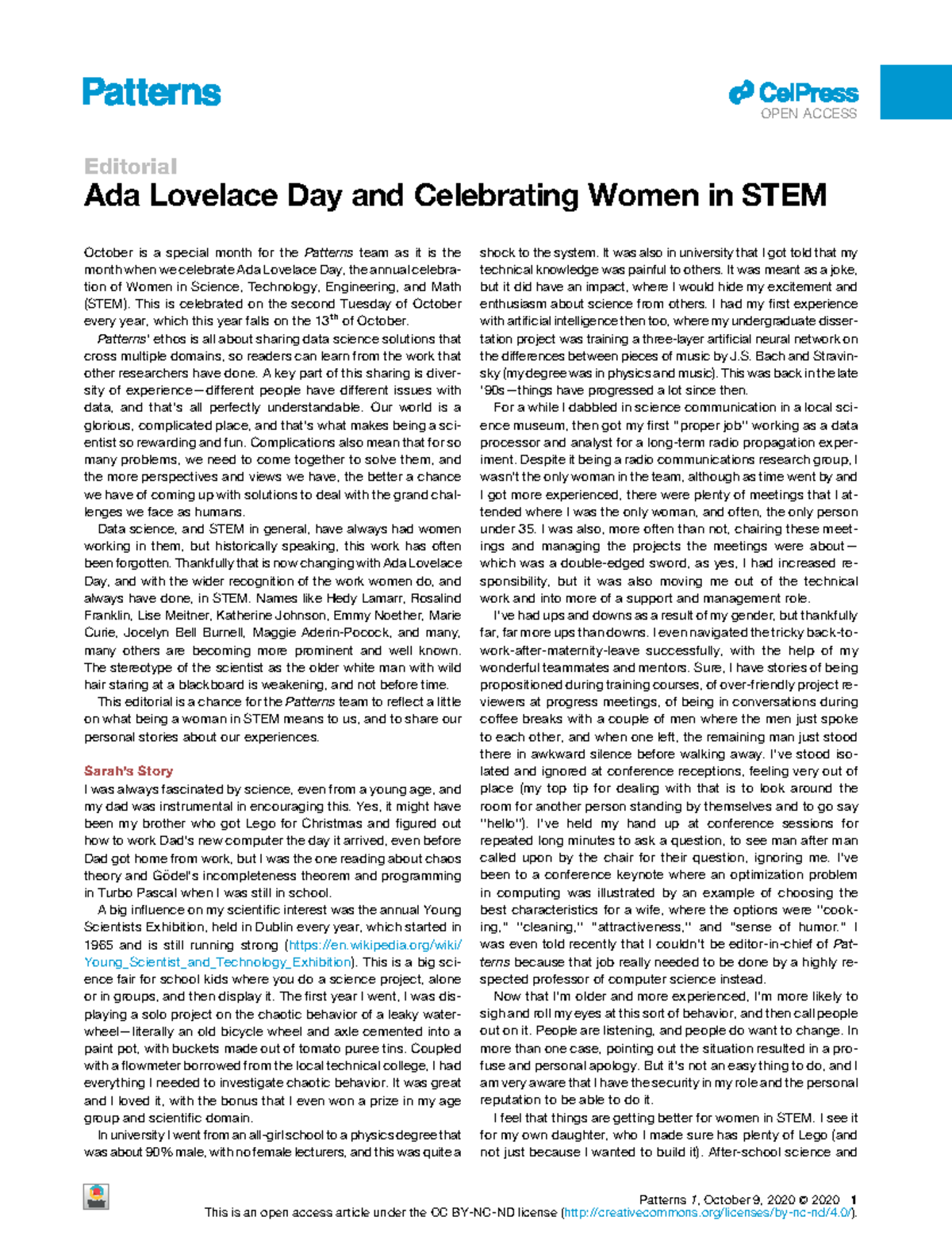 Ada Lovelace Day and Celebrating Women i - Editorial Ada Lovelace Day ...