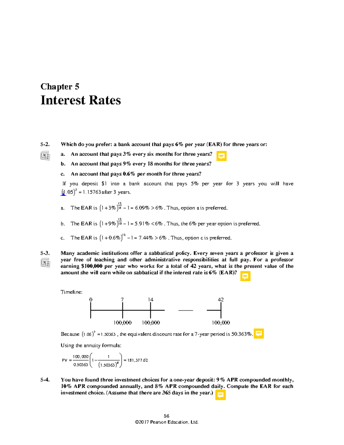 Tutorial 3 Answers - Chapter 5 Interest Rates - Warning: Popup ...
