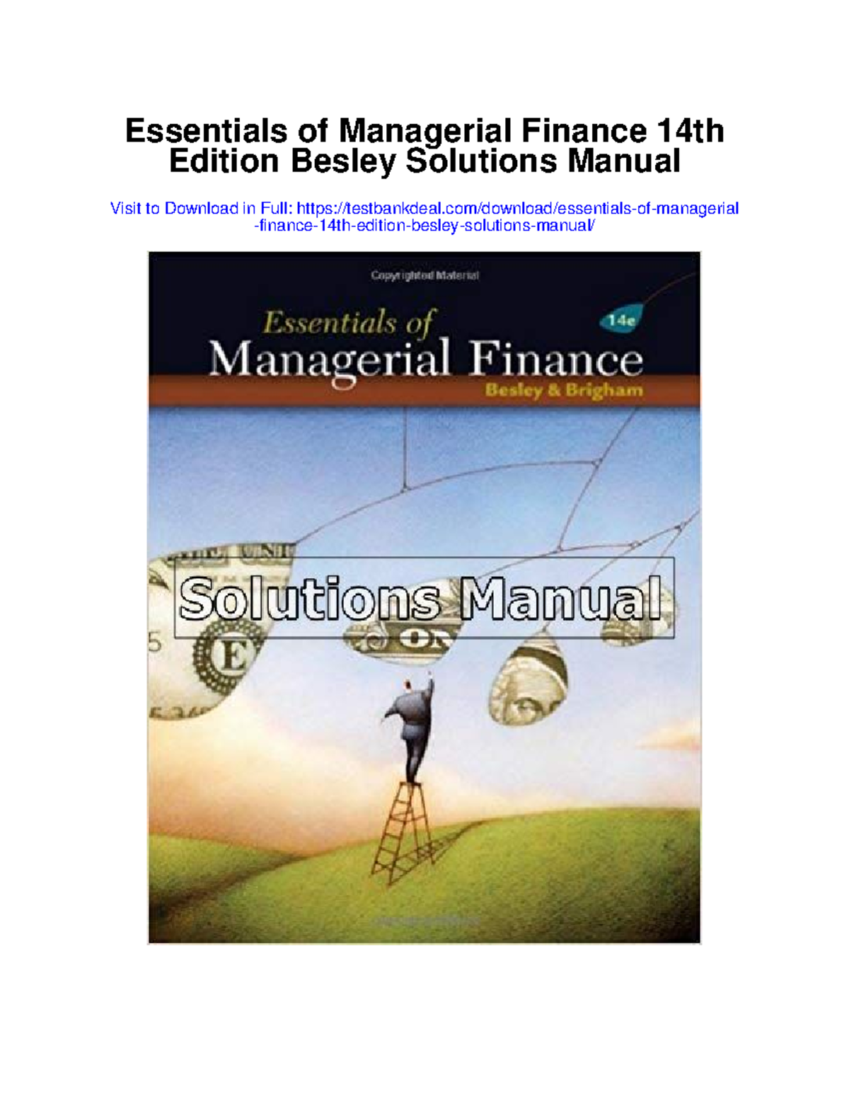 680915131-Essentials-of-Managerial-Finance-14th-Edition-Besley ...