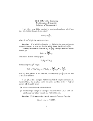 445-2 Differential Geometry Homework 5 - 445-2 Differential Geometry ...