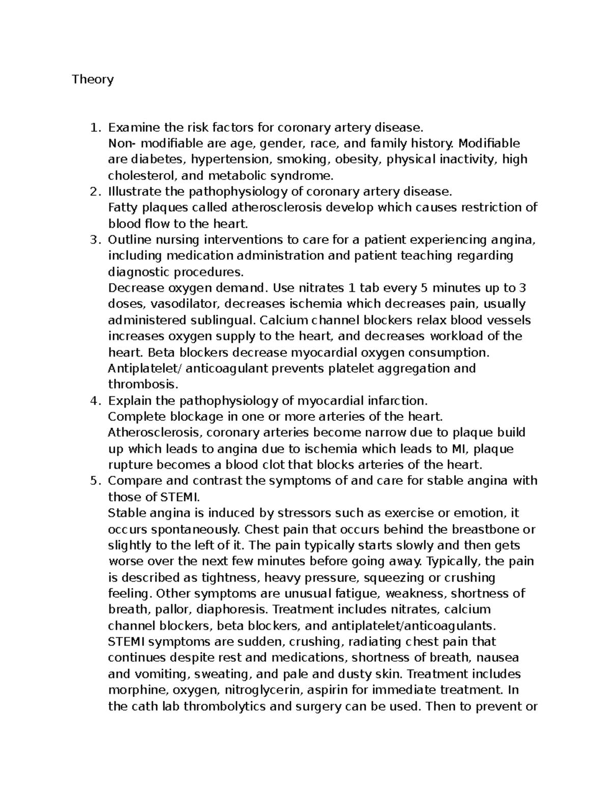 Nur204chap20 - Chapter 20 objectives explained and nclex practice ...