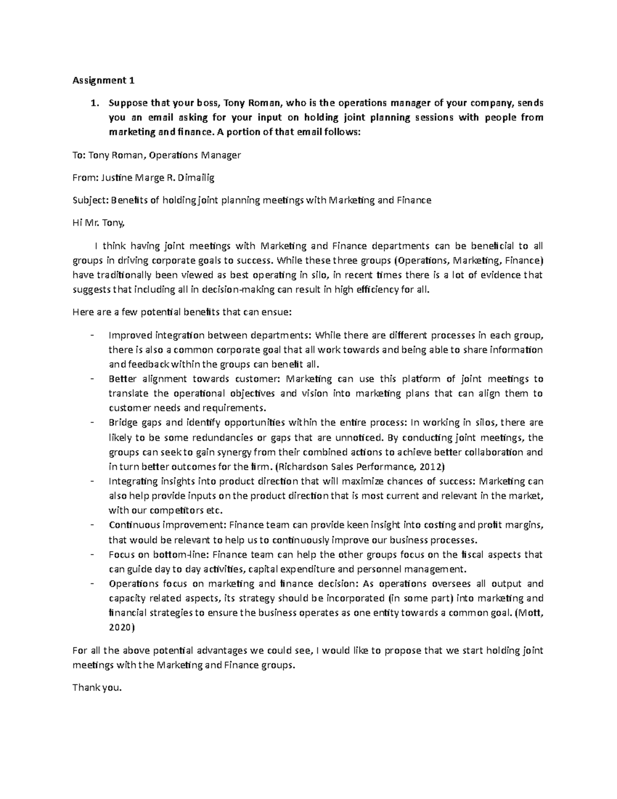 Assignments - This is my assignment my own perspective - Assignment 1 ...