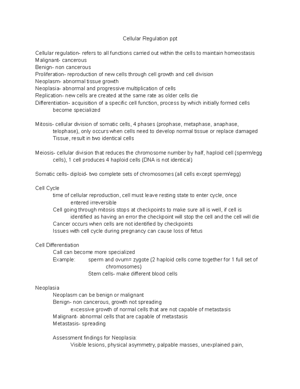 Cellular Regulation ppt - Cellular Regulation ppt Cellular regulation ...