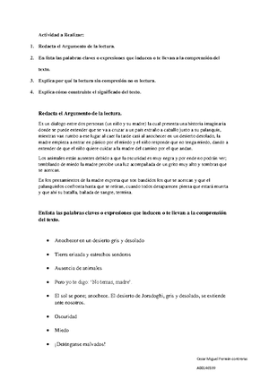 Fermin Contreras informe final TG - ASIGNATURA: LENGUA ESPAÑOLA TEMA ...