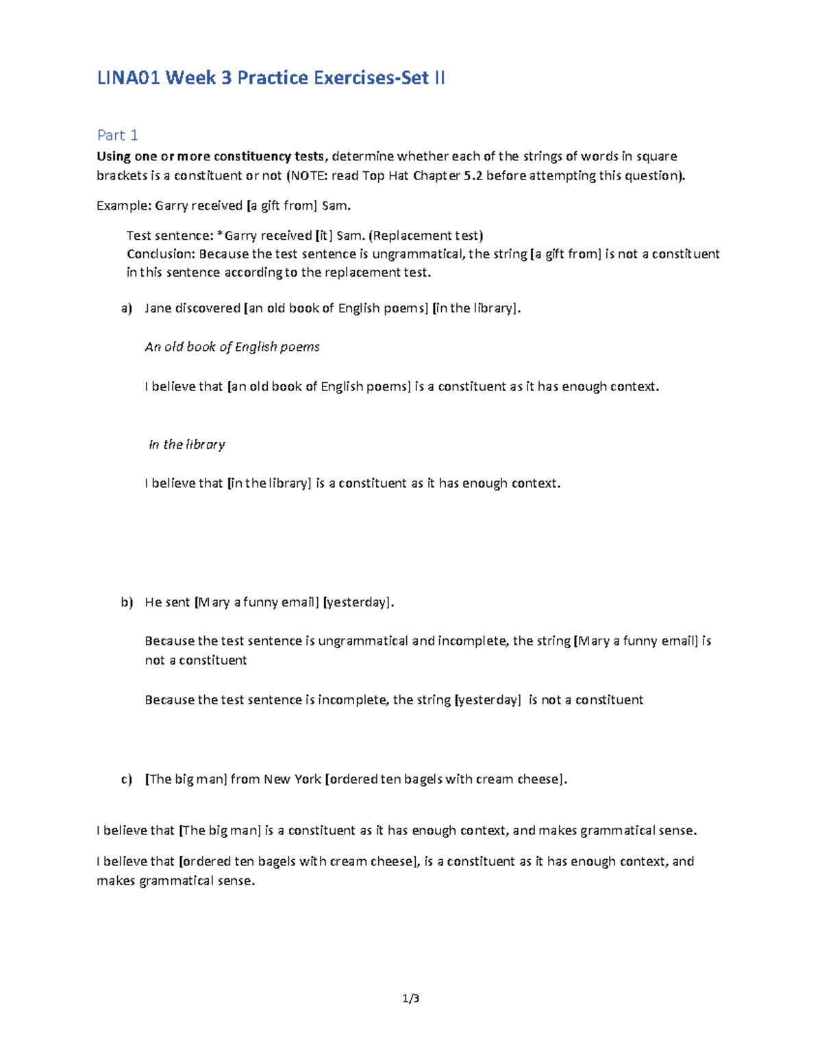Week 3-Practice Exercises-Set II - Part 1 Using one or more ...