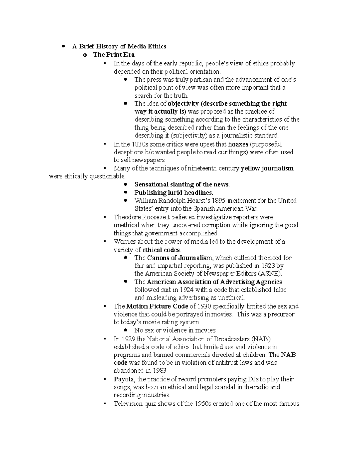 History of Media Ethics - The press was truly partisan and the ...
