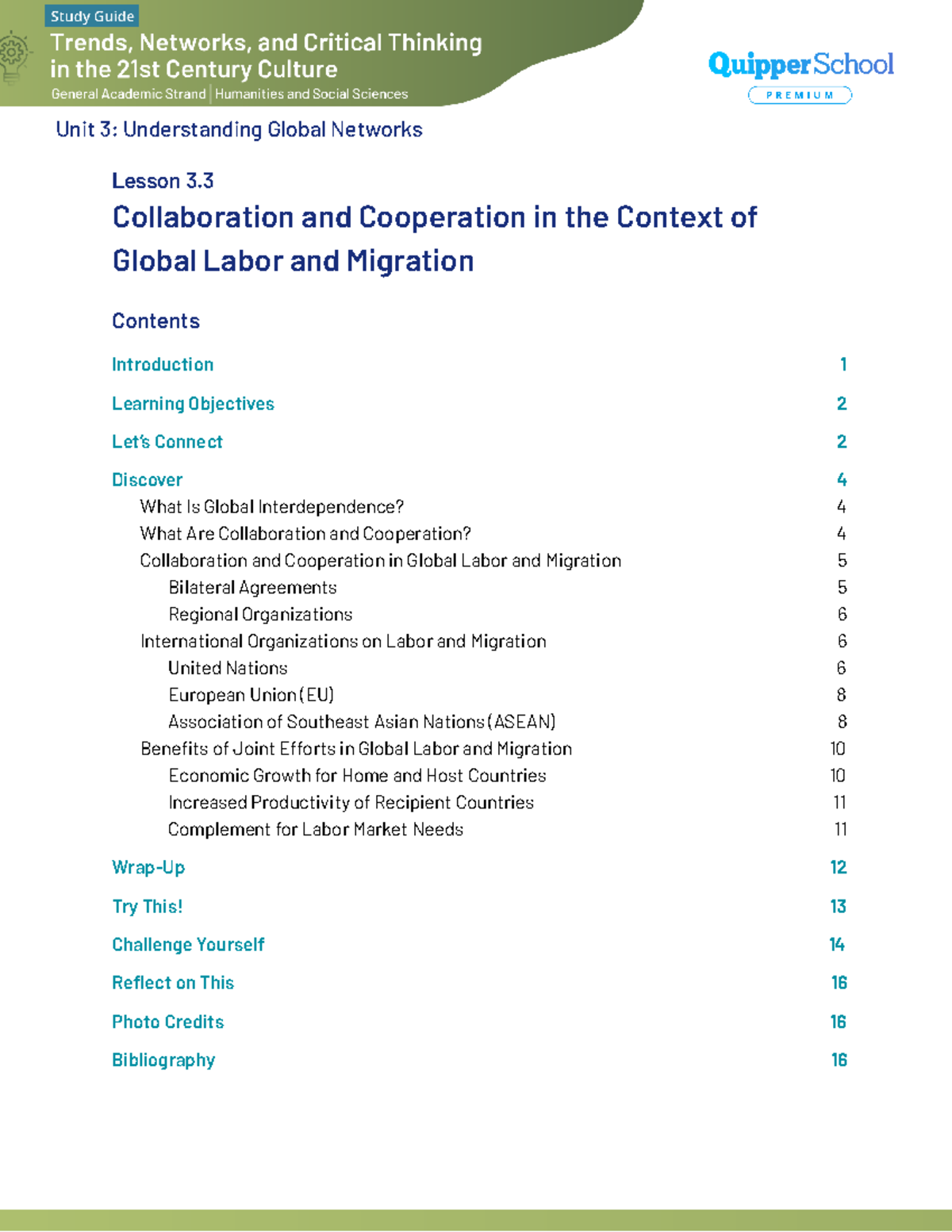 Collaboration and Cooperation in the Context of Global Labor and ...