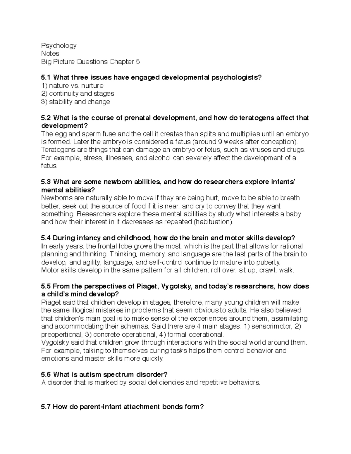 Psych Notes Questions ch.5 - Psychology Notes Big Picture Questions ...