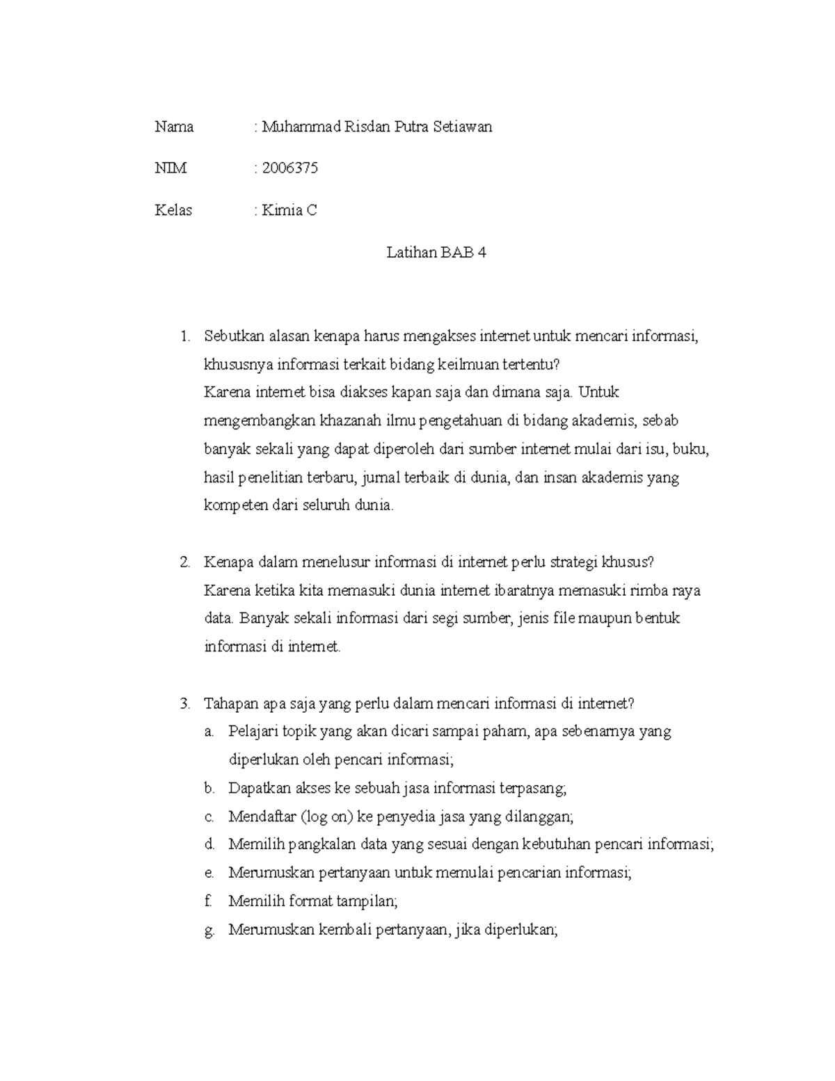 Muhammad Risdan Putra Setiawan Jawaban BAB 4 - Nama : Muhammad Risdan ...