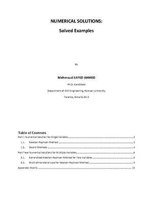 Numerical method - Studocu