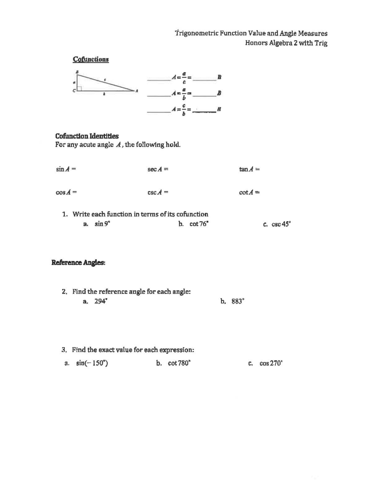 CW1 Trig - Calculus assignment - Studocu
