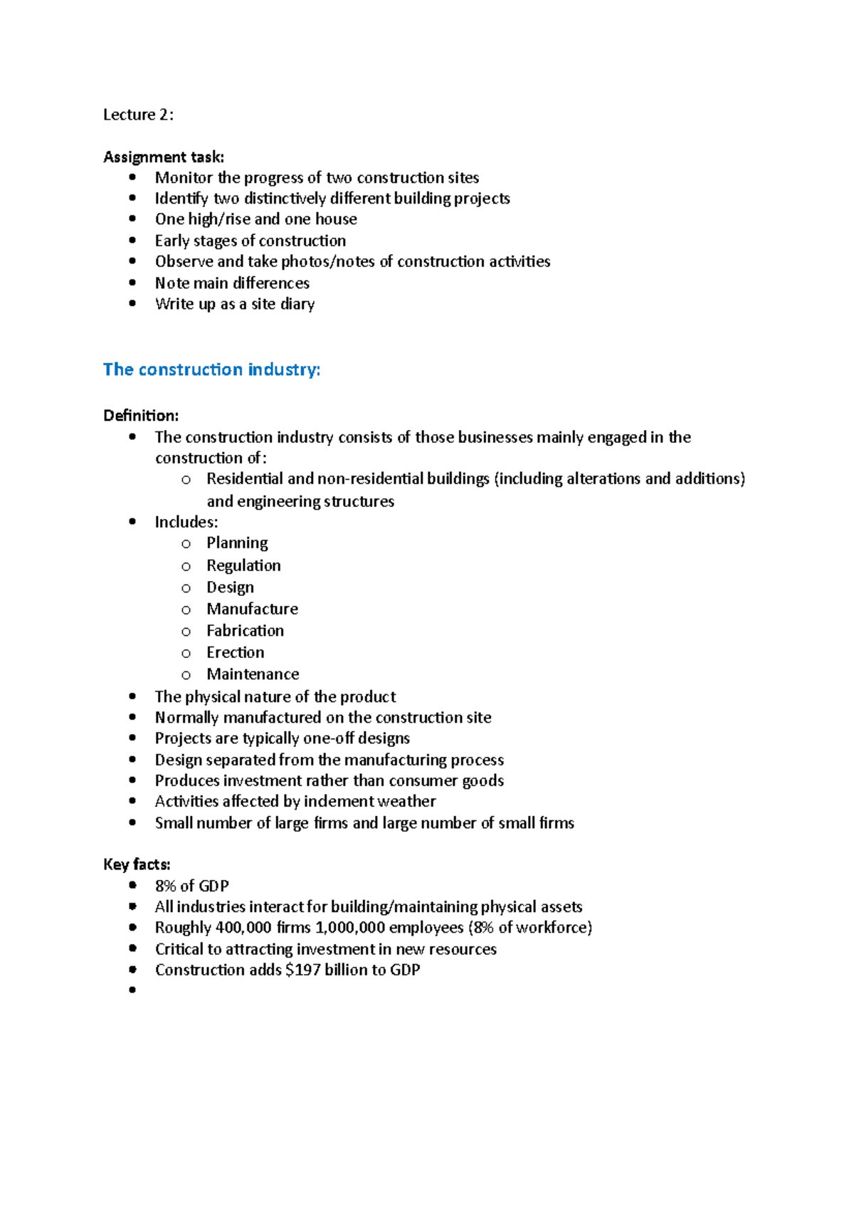 Lecture 2 - Lecture 2: Assignment task: Monitor the progress of two ...