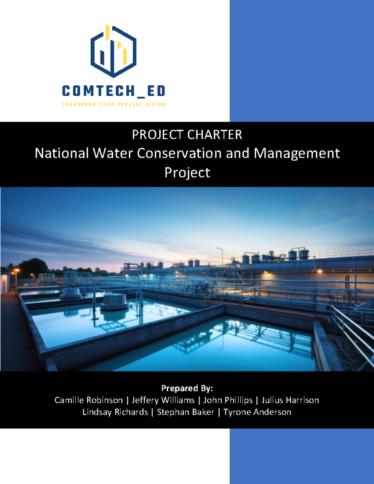 Project Charter for Water Conservation in Jamaica - PROJECT CHARTER ...