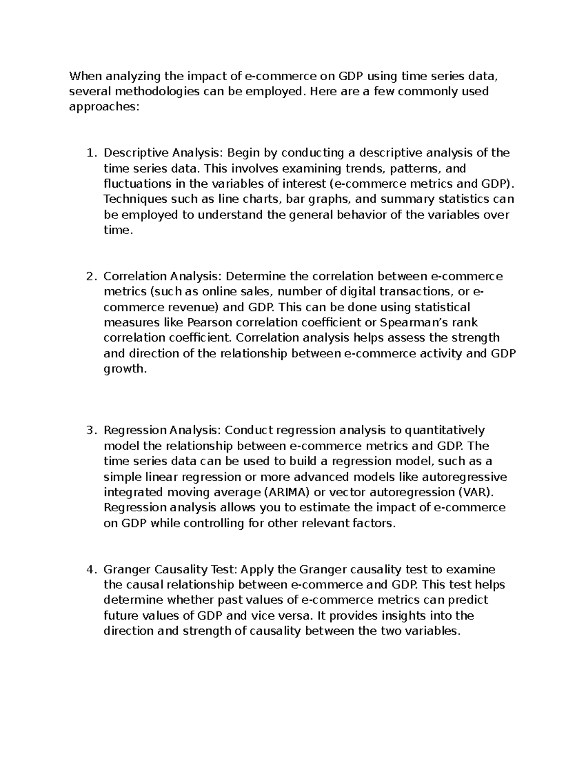 Data methodology of synopsis - When analyzing the impact of e-commerce ...