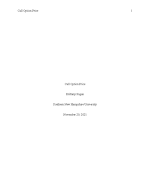 FIN-550 Final Project - Financial Analysis Report 1 Corporate Financial ...